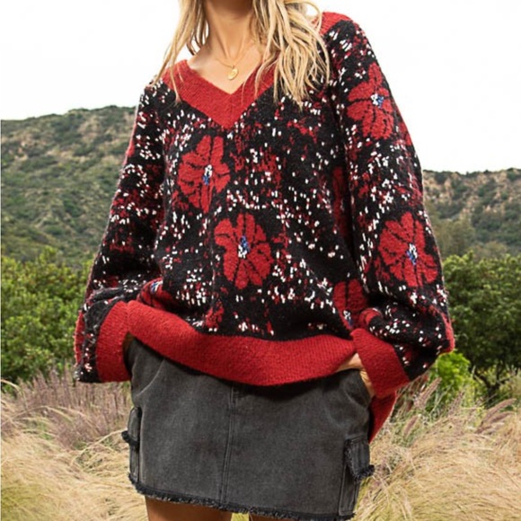 POL | Sweaters | New Pol Flower Oversized Sweater | Poshmark